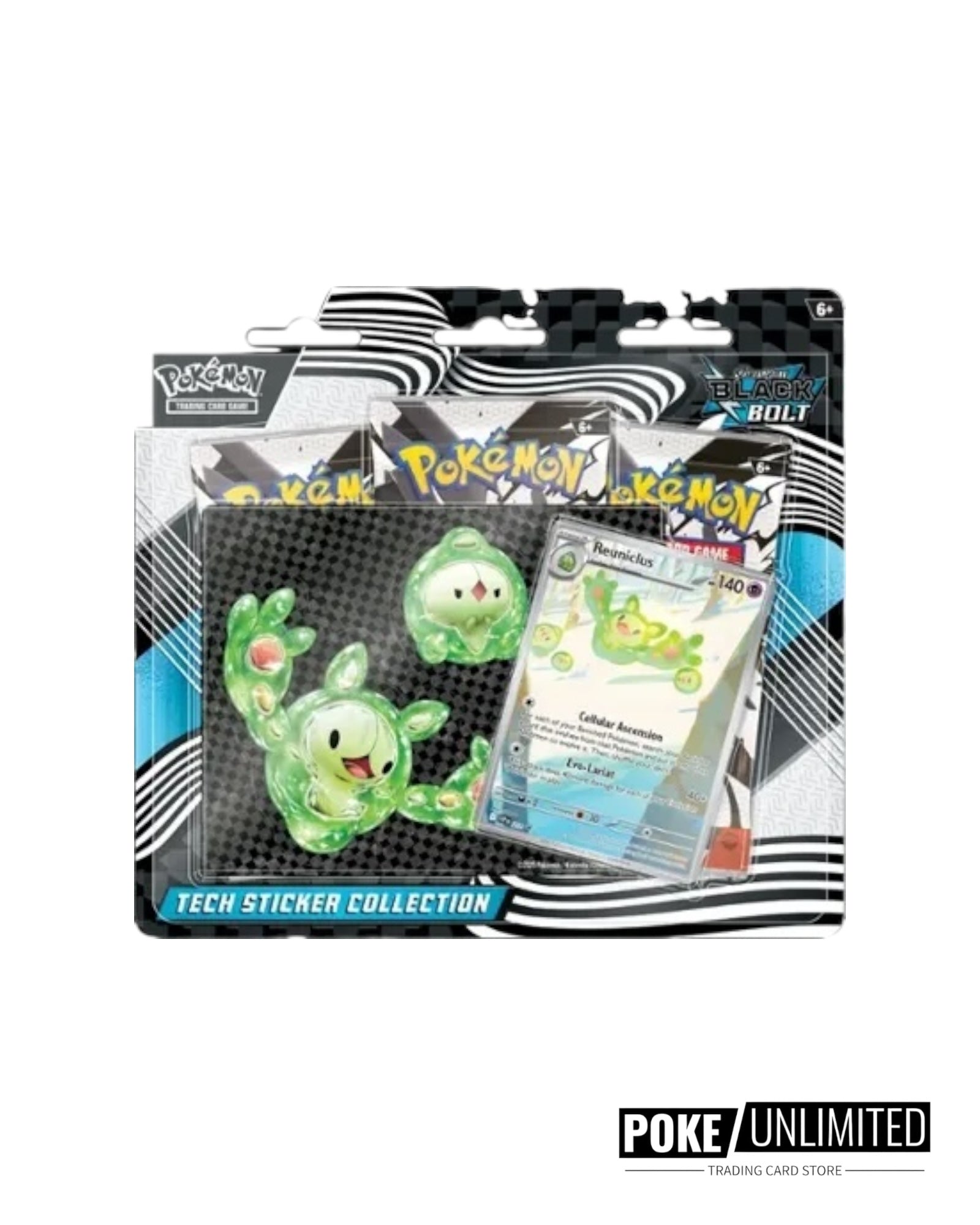 Pokémon TCG: Black Bolt 3-Pack Tech Sticker Collection – PokeUnlimited