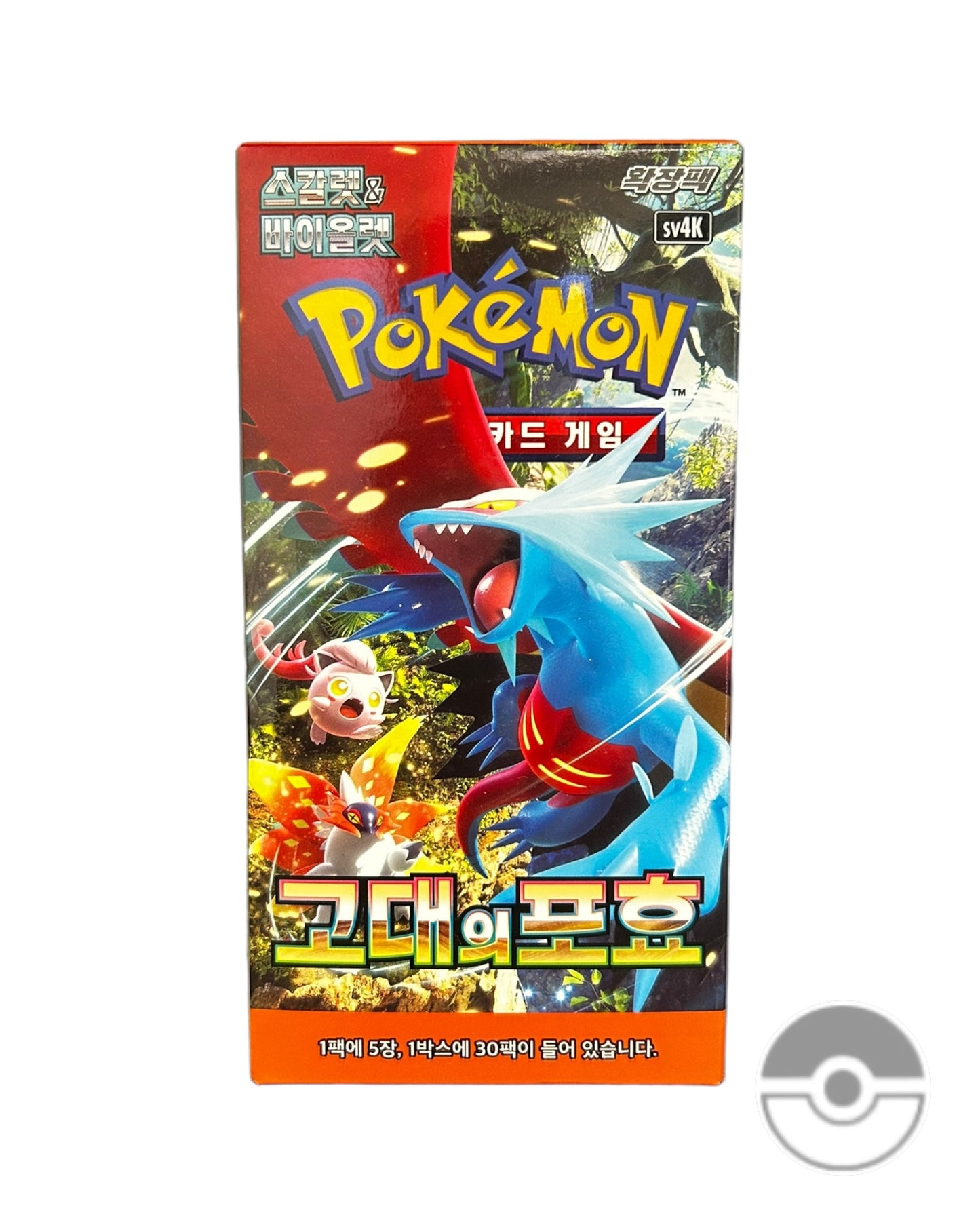Pokemon Scarlet & Violet - Ancient Roar Booster Box sv4K (Korean ...
