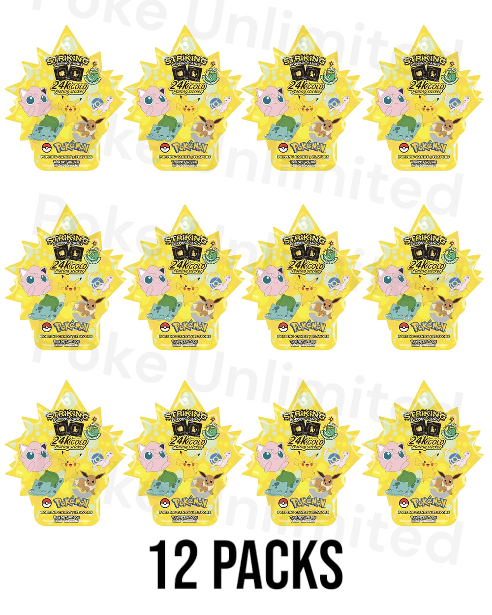 Pokémon: Candies | Striking Candy | 24k Gold Sticker – PokeUnlimited